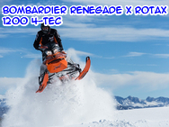 Bombardier Renegade X Rotax 1200 4-TEC MAGNUM Dyno-Boost Snowmobile ...