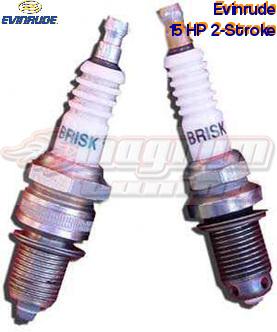 Evinrude 15 HP 2-Stroke MAGNUM Boat Performance Spark Plug