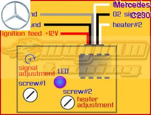 Mercedes C230 O2 Sensor Eliminator MAGNUM Adjustable Oxygen Sensor ...